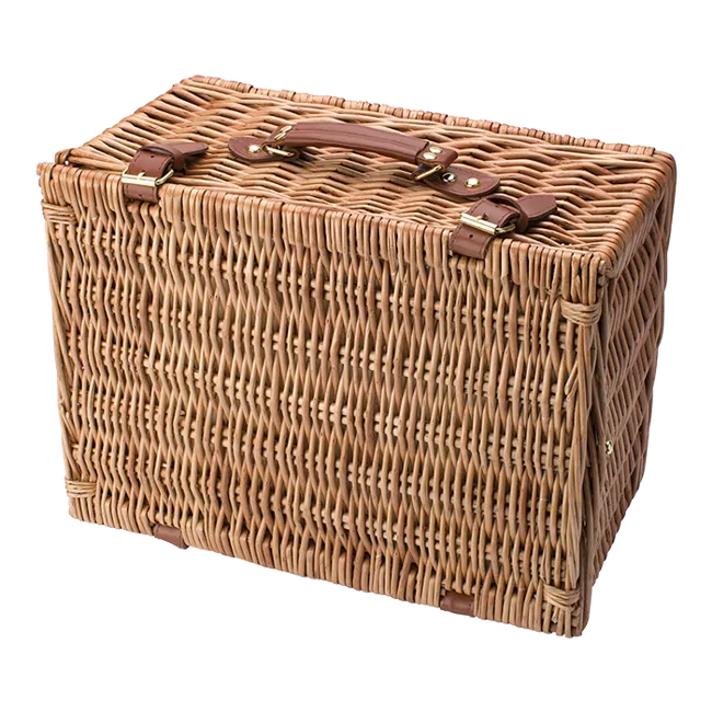 Product detail for Two Person Willow Picnic Basket (BR5794) - AMTY Shop